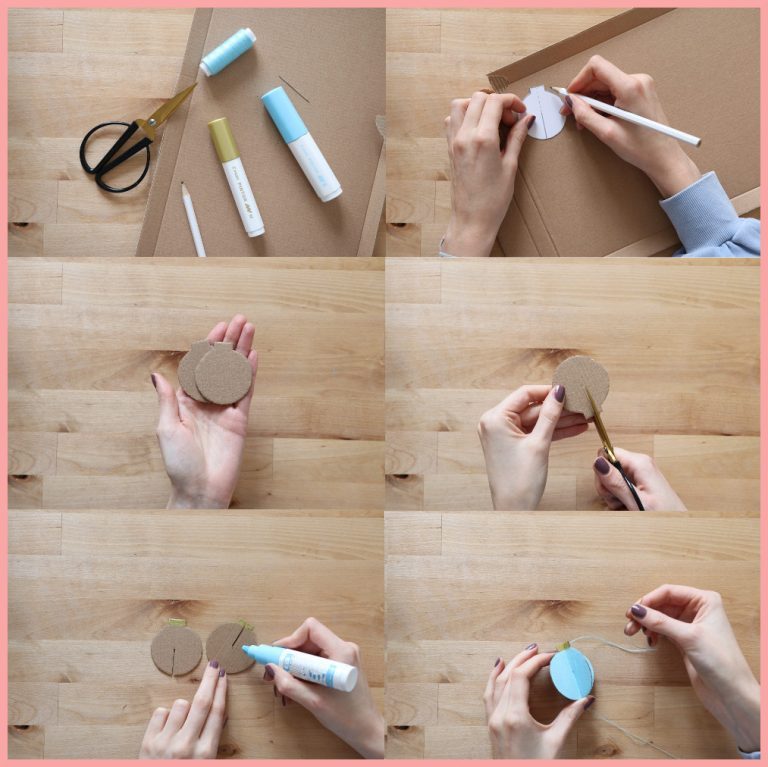 Basteln mit Pappe: 10 DIY Dekoideen für Weihnachten - Bastelblog, DIY ...