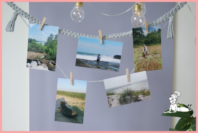 Fotoleine selber machen mit Makramee - Bastelblog, DIY, Basteln - frau ...