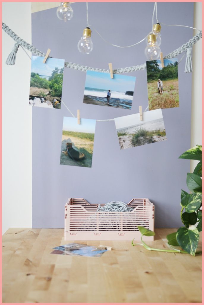 Fotoleine selber machen mit Makramee - Bastelblog, DIY, Basteln - frau ...