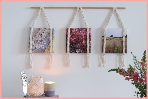 Makramee Bilderrahmen selber machen | frau friemel