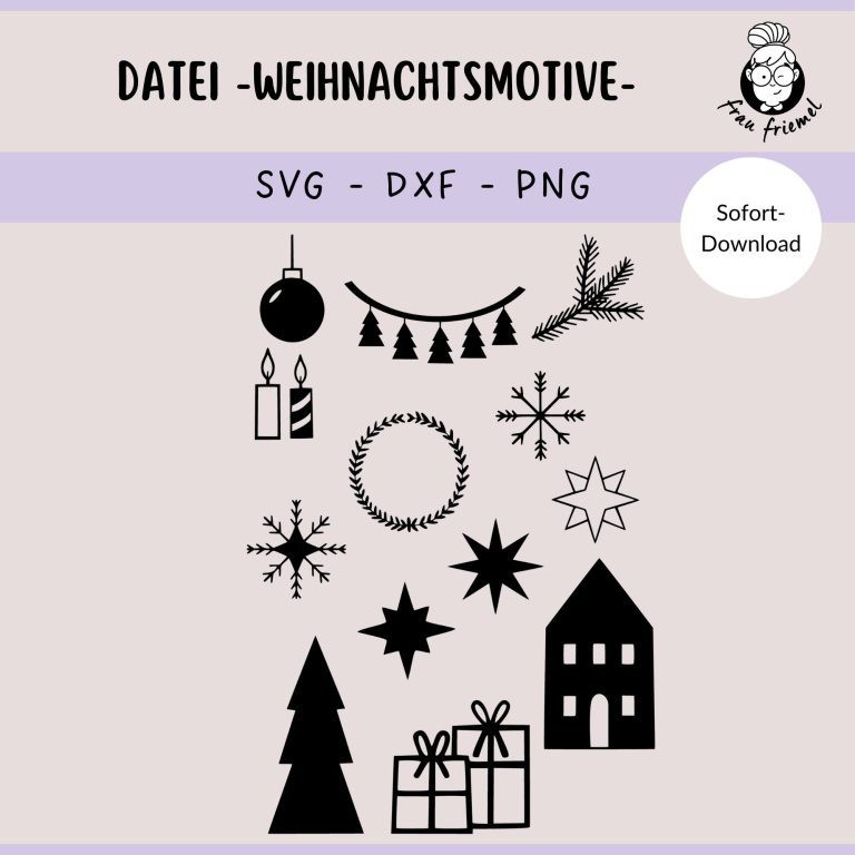 Plotterdateien Weihnachten entdecken | frau friemel