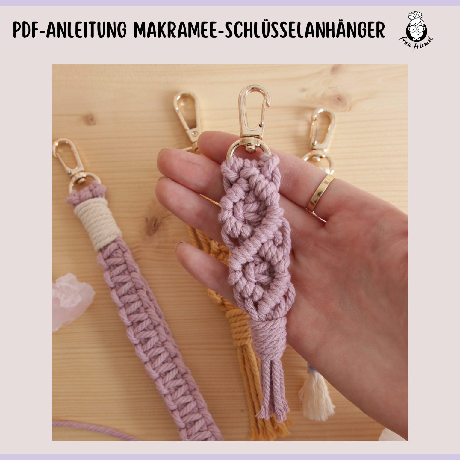 Makramee Anleitungen PDFs entdecken | frau friemel